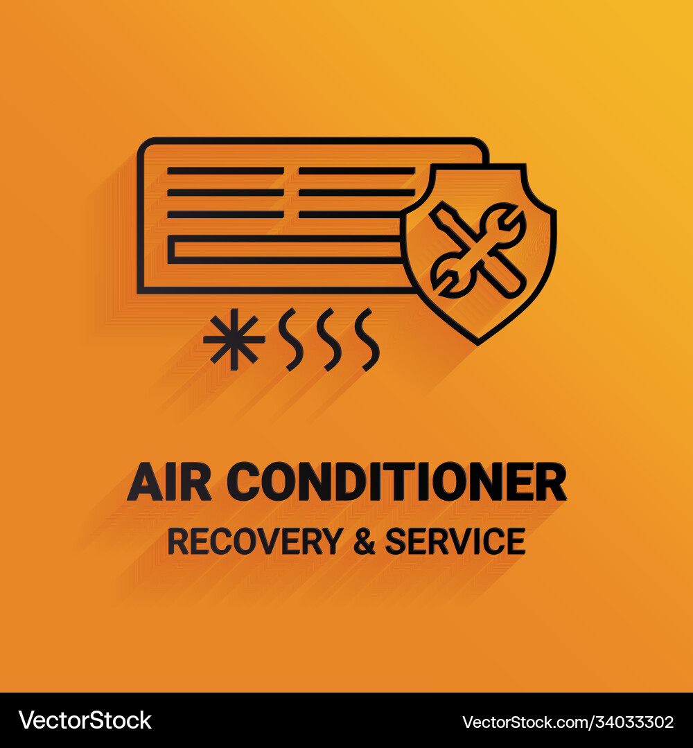 Air conditioning icon graphic elements Royalty Free Vector