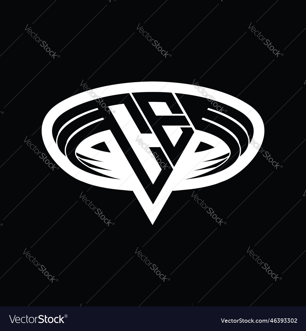 Ce logo monogram with triangle shape slice Vector Image