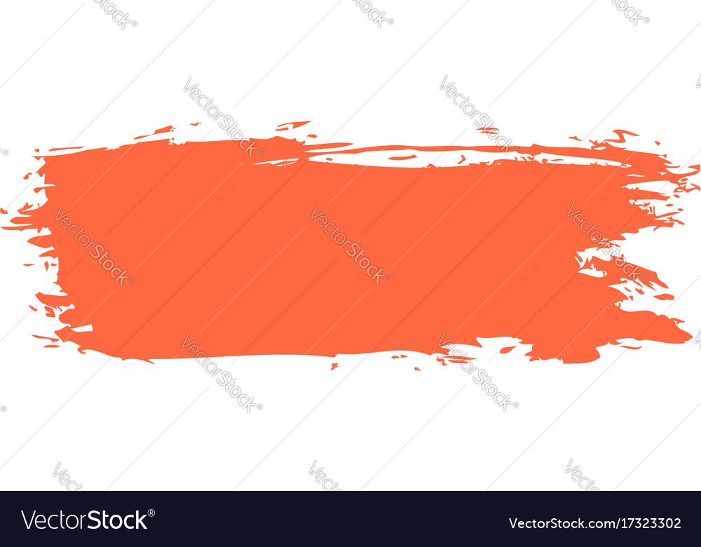 Red brushstroke paint Royalty Free Vector Image