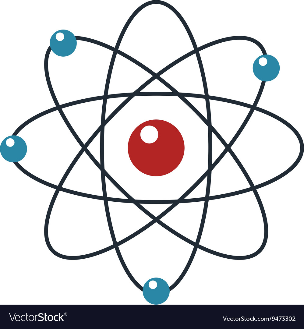 Simple atom icon Royalty Free Vector Image - VectorStock