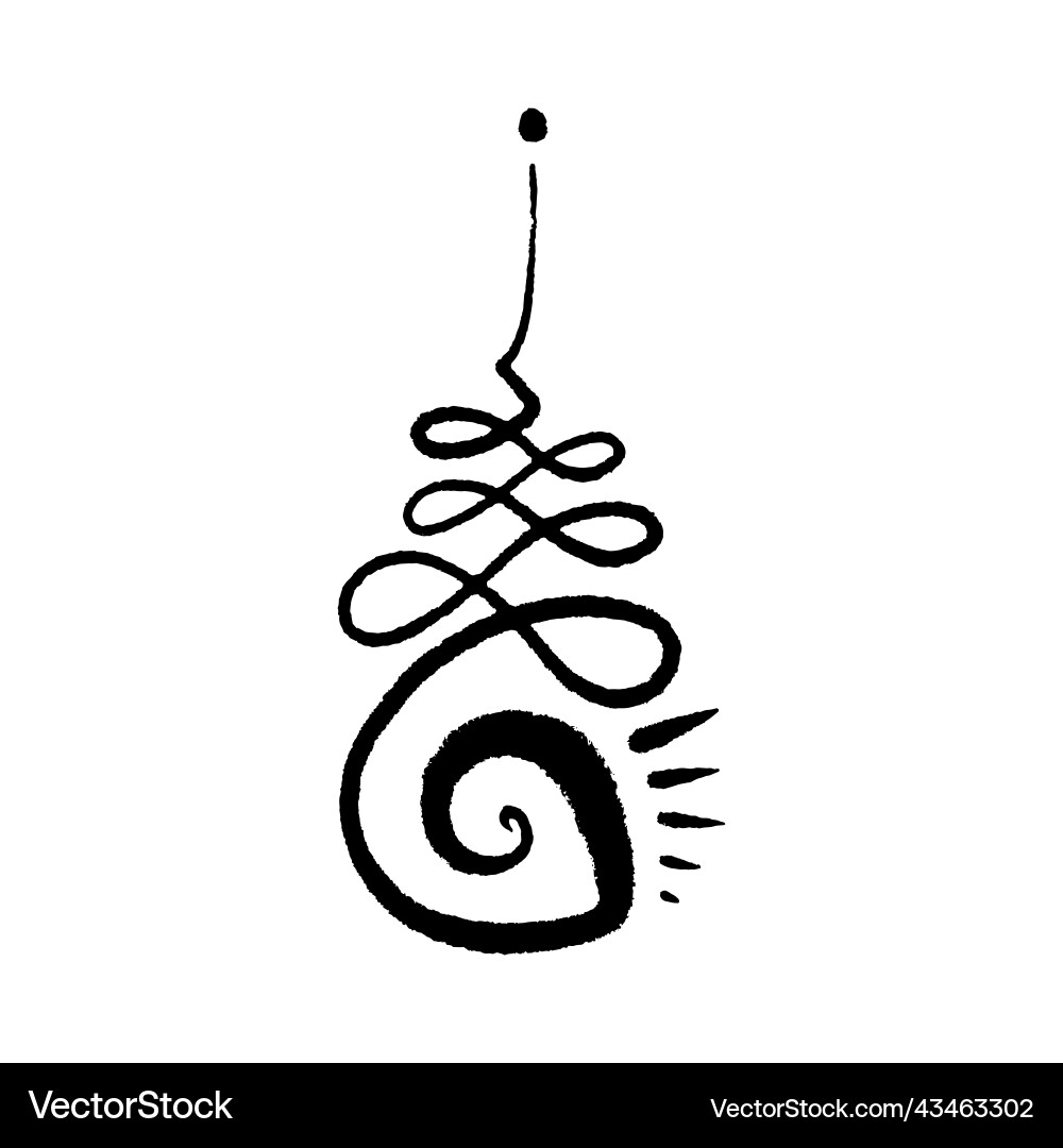 Unamole samadhi sacred geometry hindu Royalty Free Vector