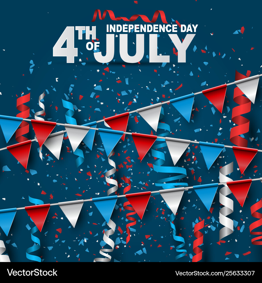 4th july usa independence day celebration Vector Image
