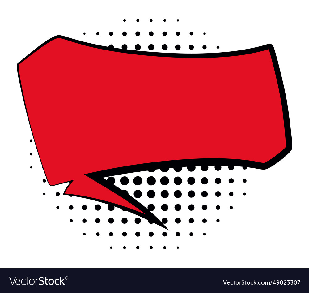 Comic style speech bubble balloon Royalty Free Vector Image