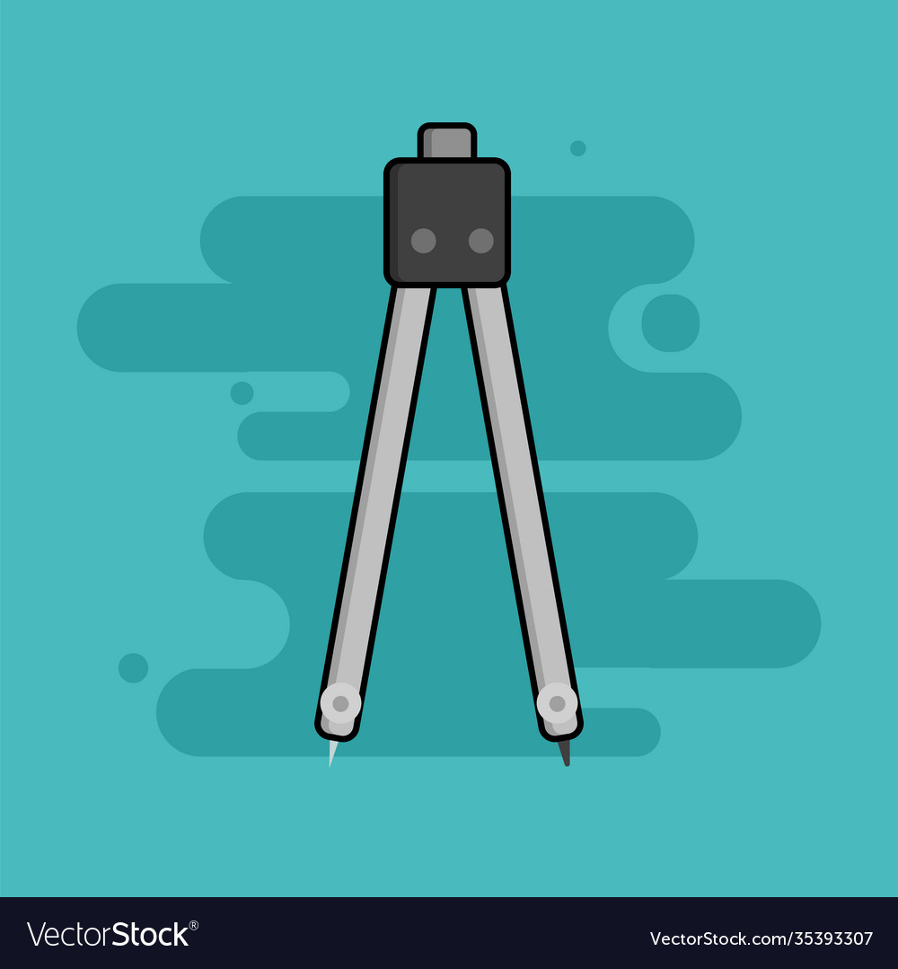 Compass tool school Royalty Free Vector Image - VectorStock