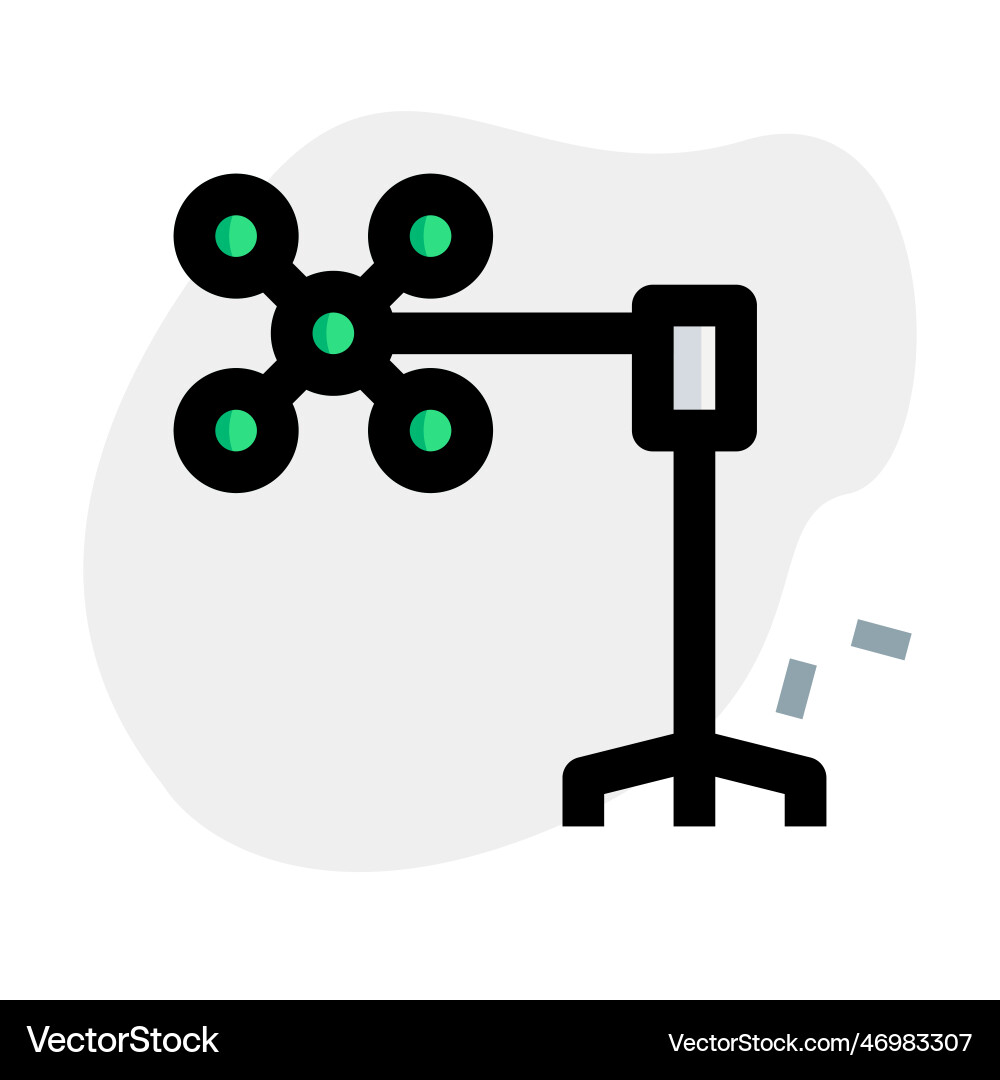 Overhead light used in operation theatre Vector Image