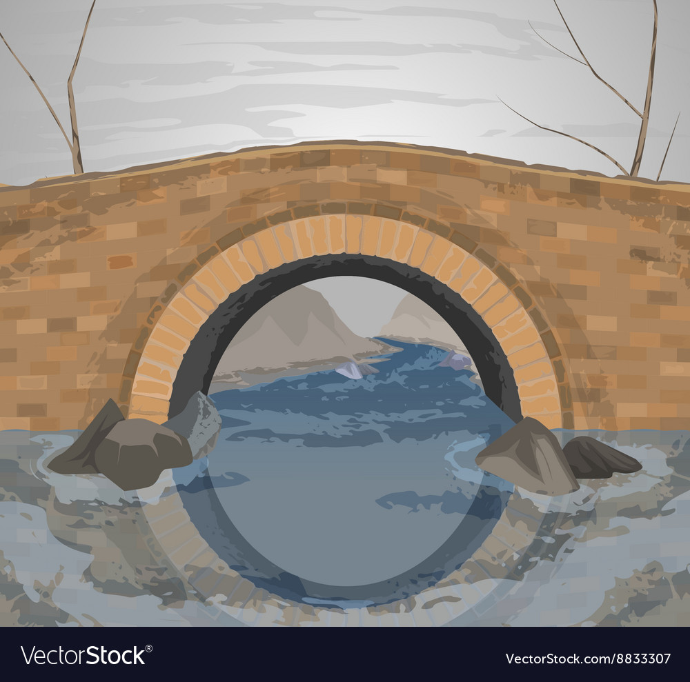 River bridge Royalty Free Vector Image - VectorStock