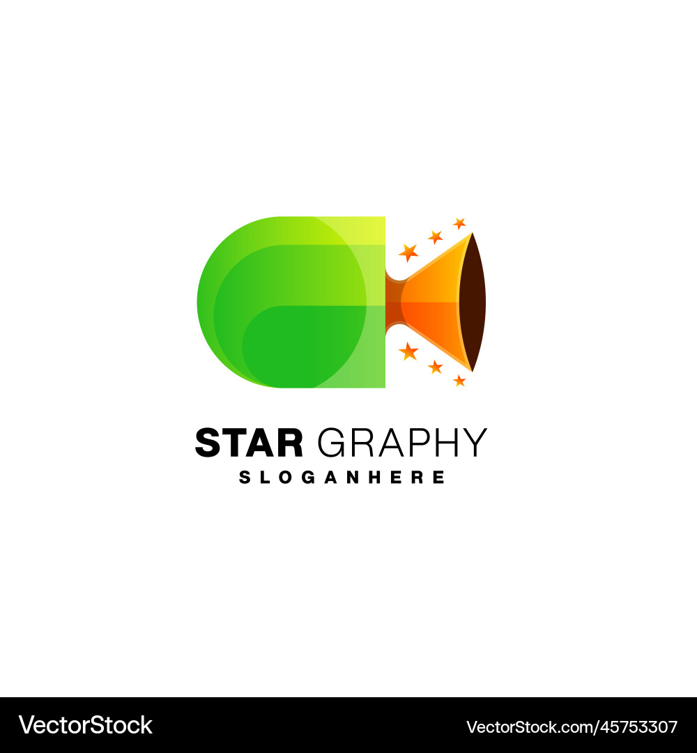 Star graphic logo abstract design template symbol Vector Image