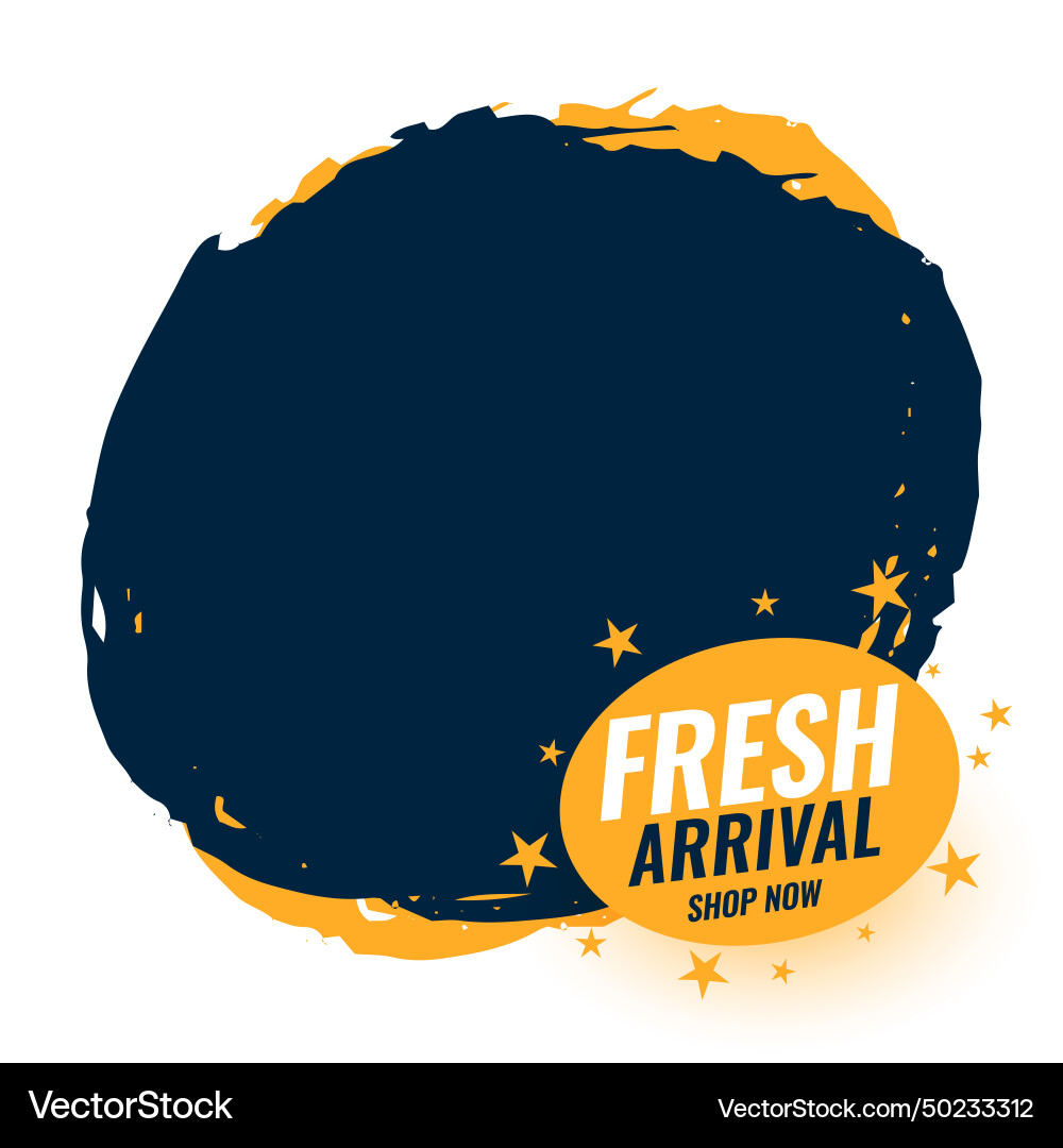 Abstract new and fresh arrival marketing template Vector Image