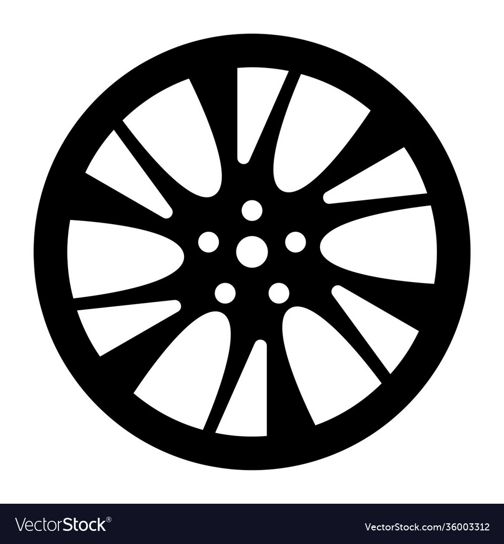 Car rim Royalty Free Vector Image - VectorStock
