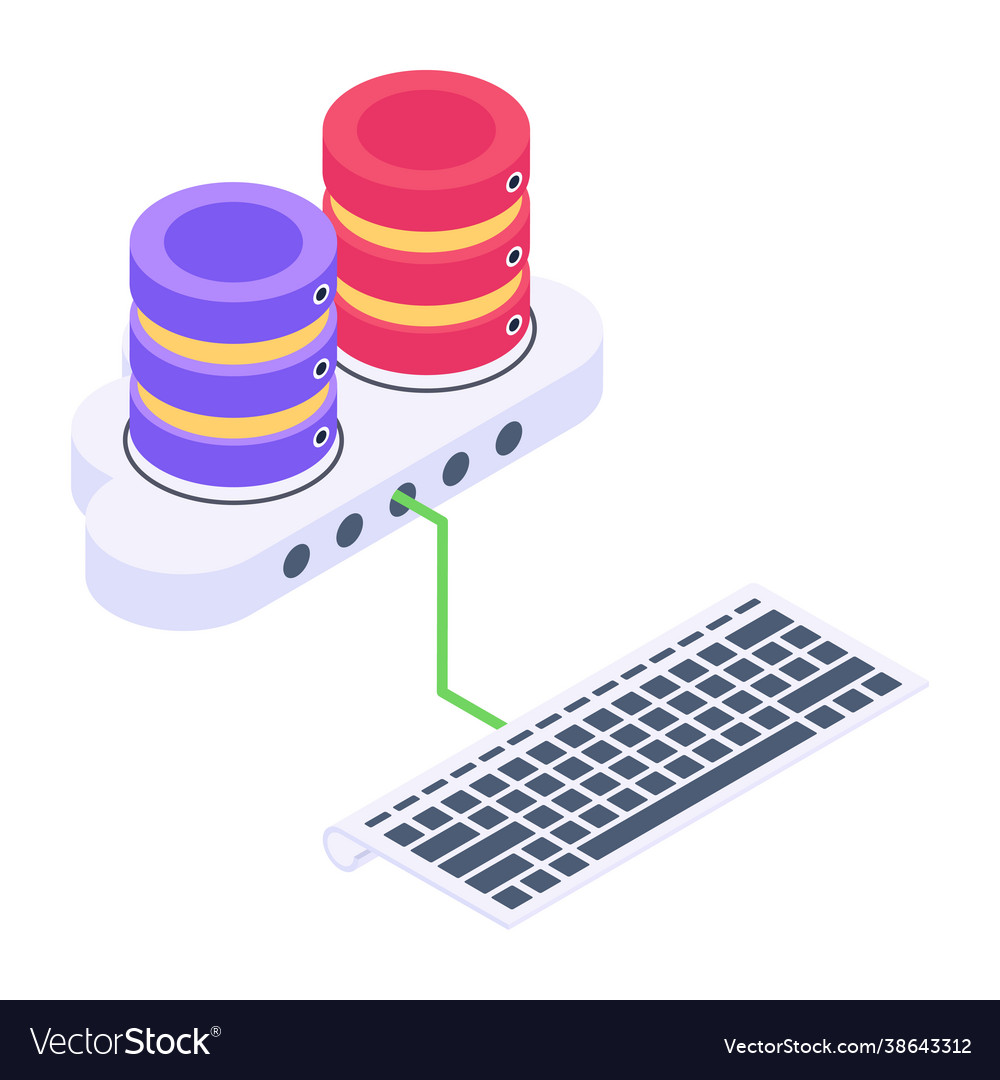 Cloud databases Royalty Free Vector Image - VectorStock