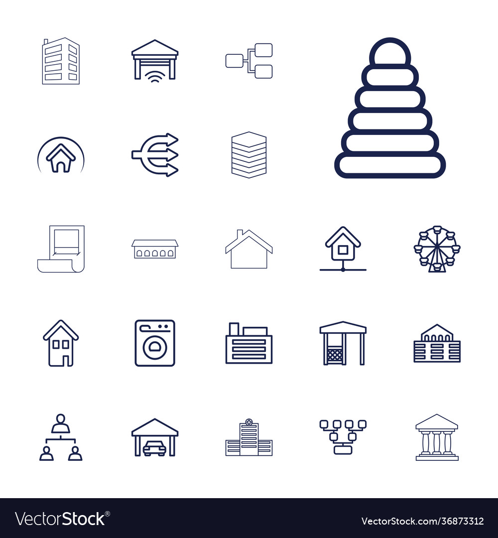 Structure icons Royalty Free Vector Image - VectorStock