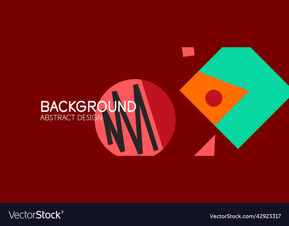 Abstract Background Blocks Lines Triangles Vector Image