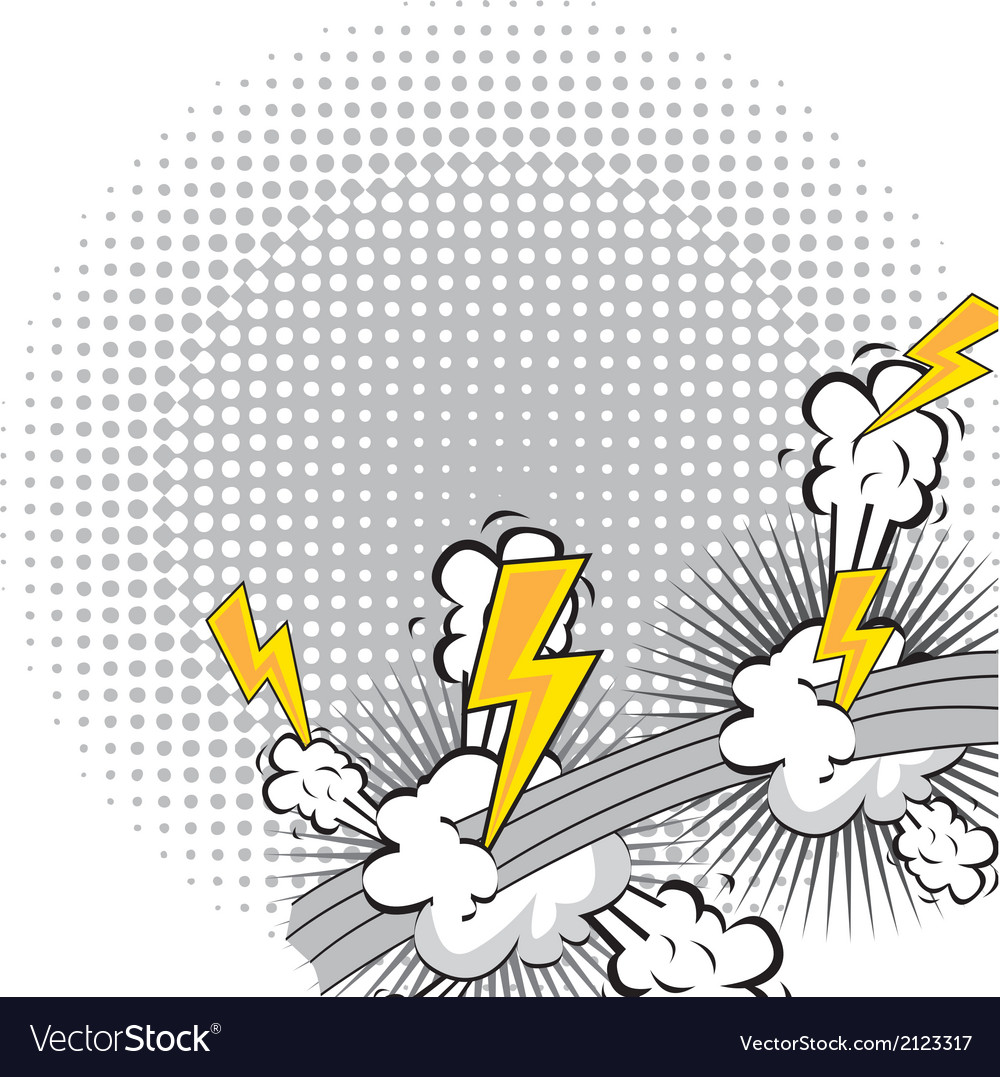 Comic explosion Royalty Free Vector Image - VectorStock
