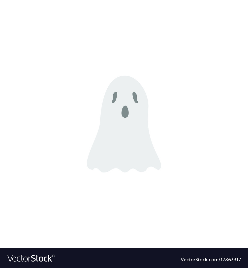 Flat icon ghost element Royalty Free Vector Image