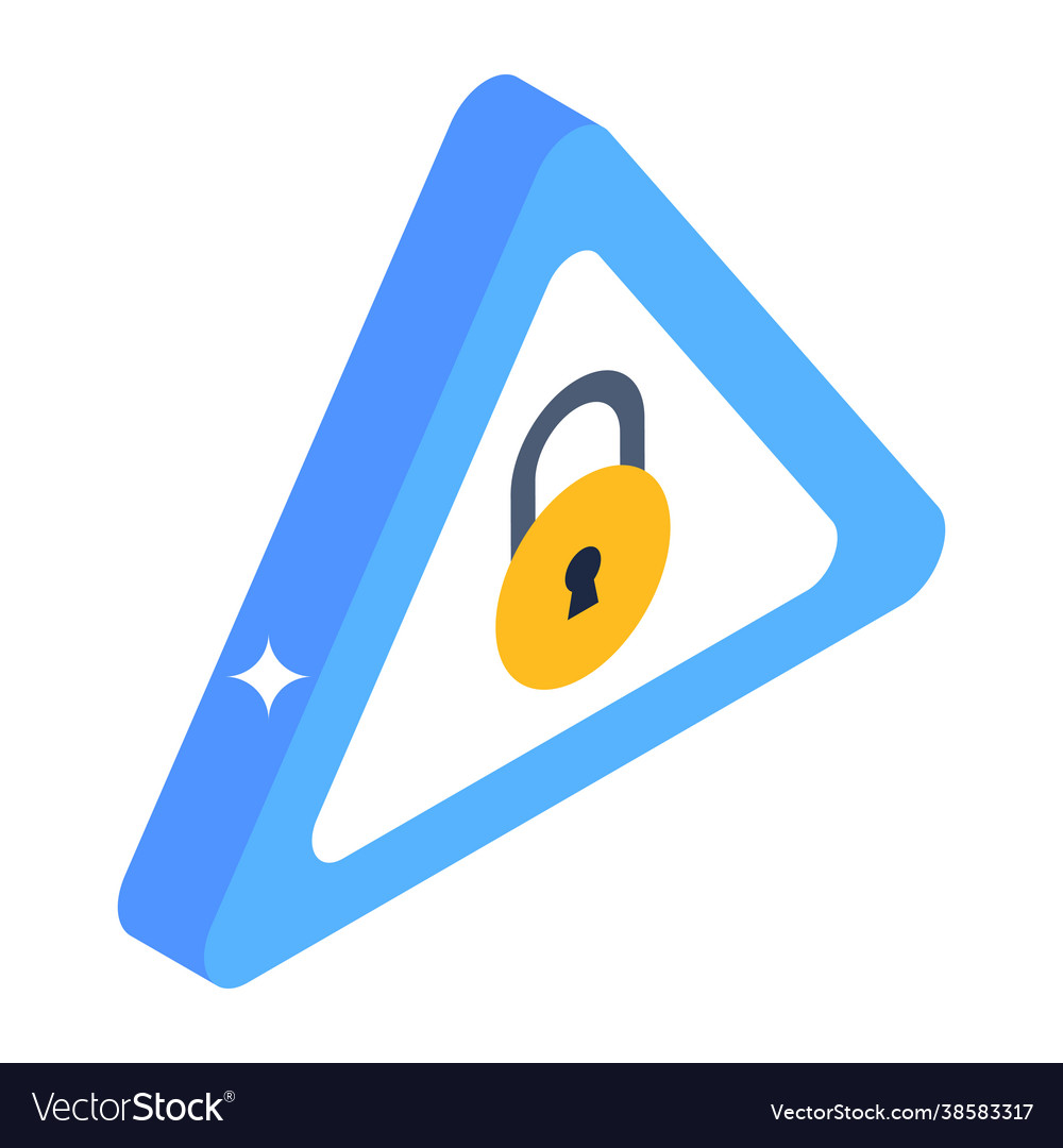 Password warning Royalty Free Vector Image - VectorStock