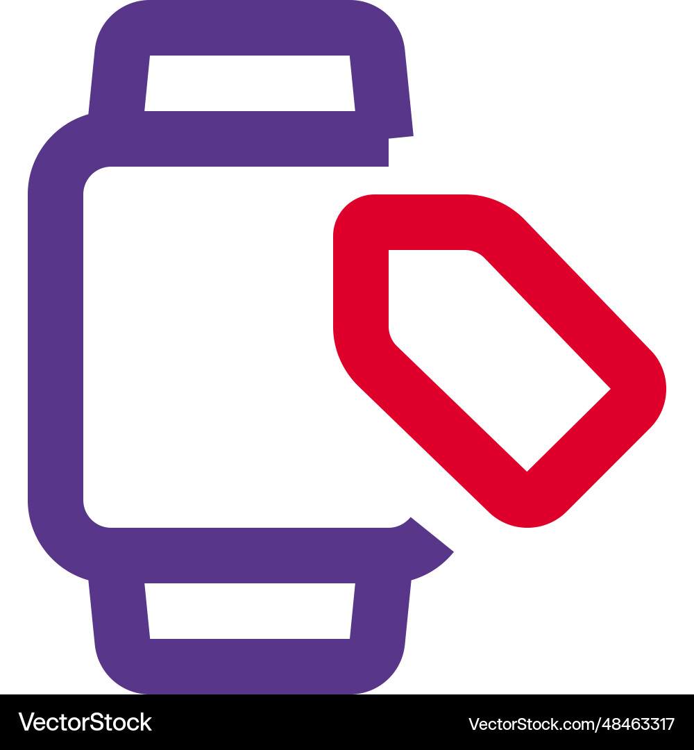 Price tag labelled on electronic gadget Royalty Free Vector