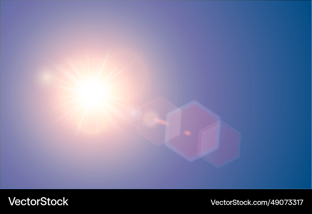 Transparent bright red sunlight special lens Vector Image