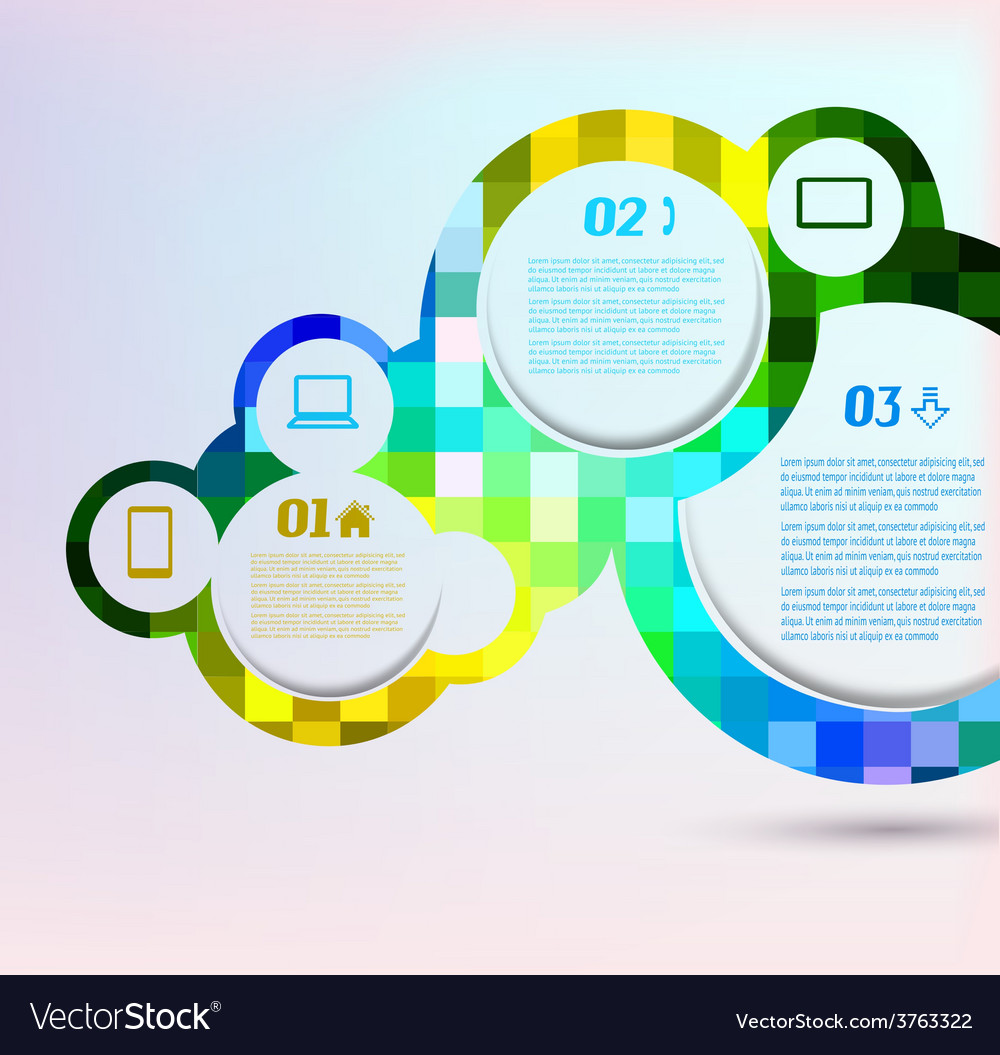 Abstract background with design elements Vector Image