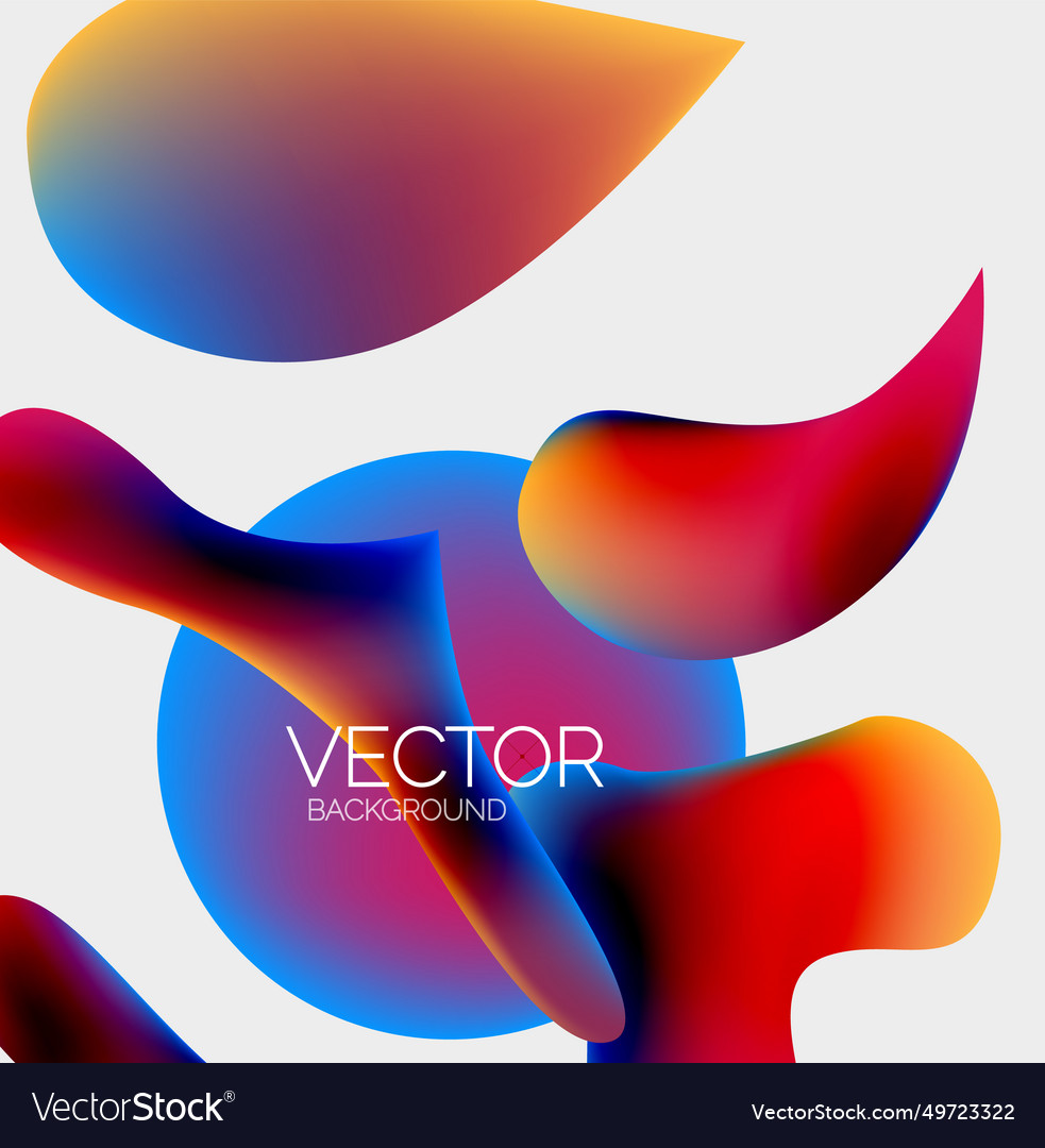 Abstract liquid bubble background liquid Vector Image