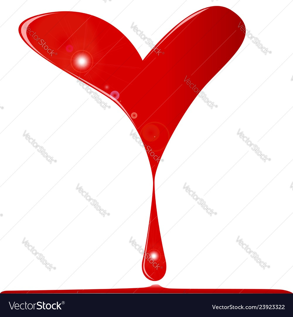 Bleeding heart Royalty Free Vector Image - VectorStock