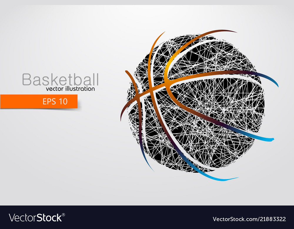 Silhouette a basketball ball Royalty Free Vector Image Silhouette a basketball ball Royalty Free Vector Image