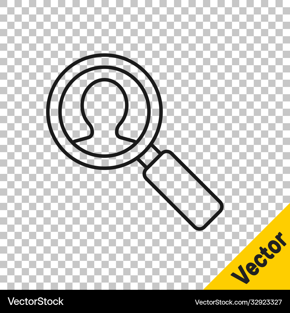 Black line medical analysis icon isolated Vector Image