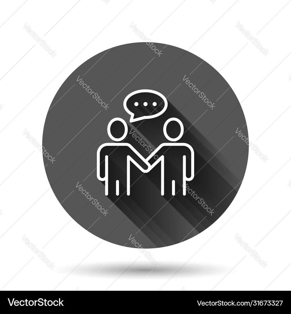 Greetings gesture icon in flat style people Vector Image