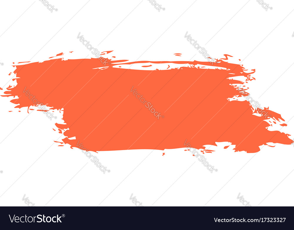 Red brushstroke paint Royalty Free Vector Image