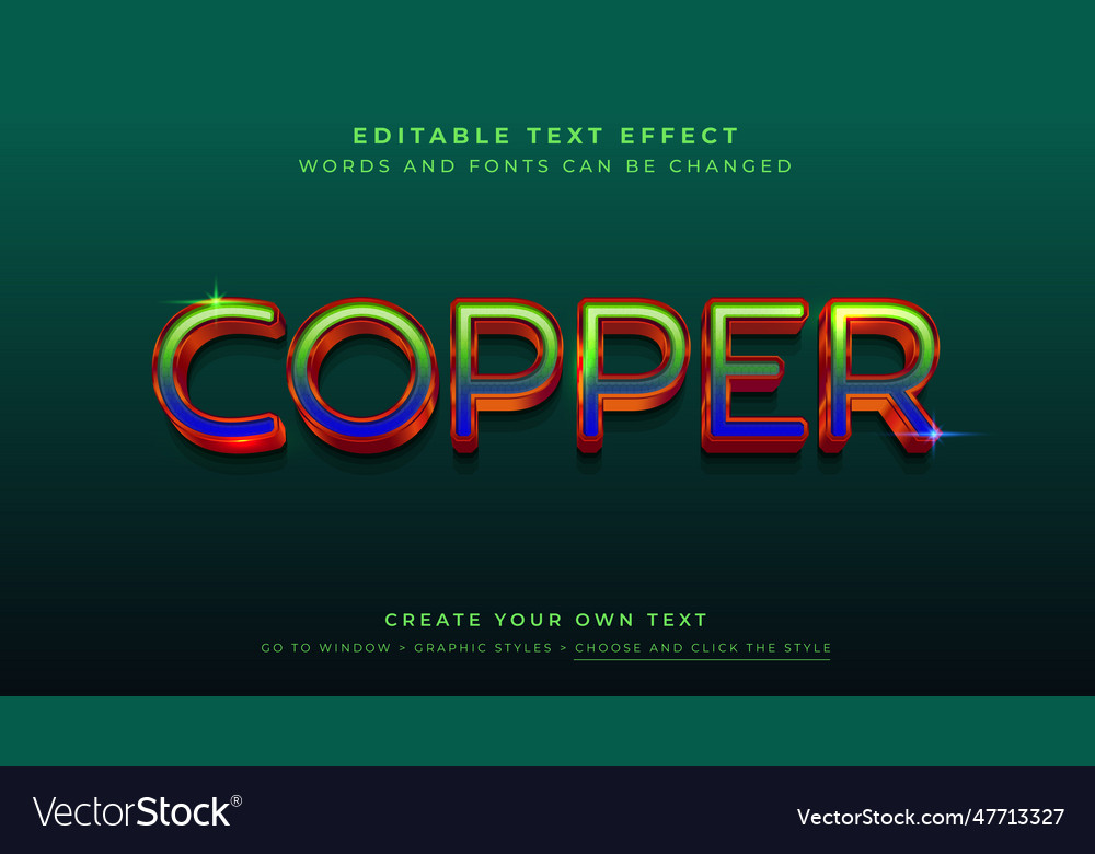 Text-effect 71 Royalty Free Vector Image - VectorStock