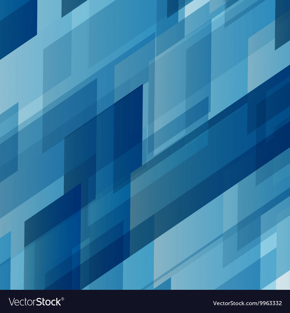 Abstract blue rectangles technology distorted Vector Image