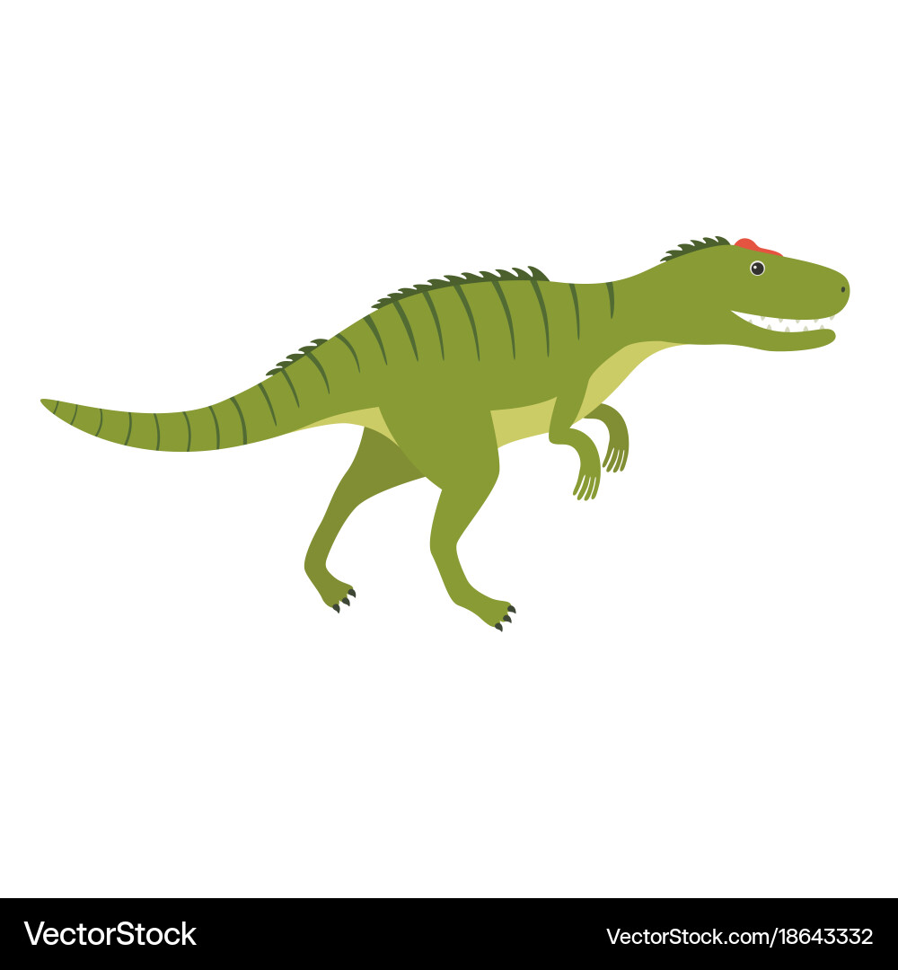 Allosaurus prehistoric animal Royalty Free Vector Image
