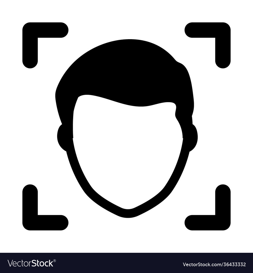 Facial recognition Royalty Free Vector Image - VectorStock