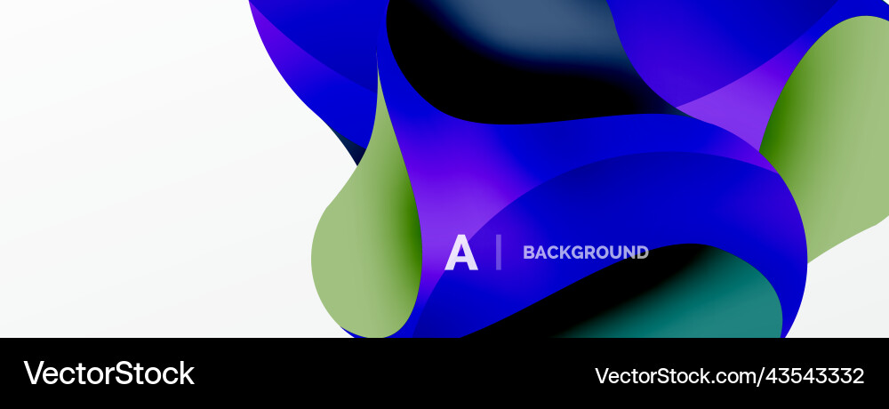 Flowing geometric shapes minimalist abstract Vector Image