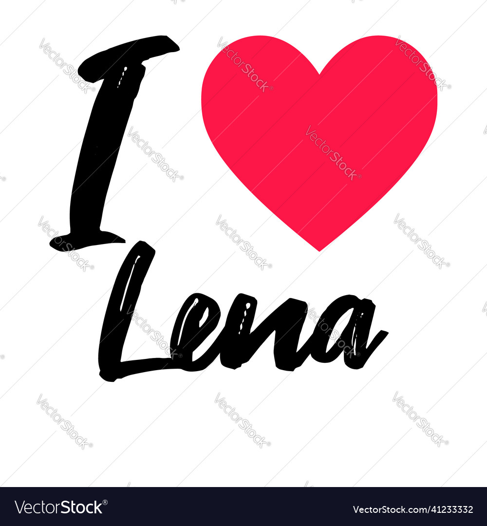 Lena Royalty Free Vector Image - VectorStock