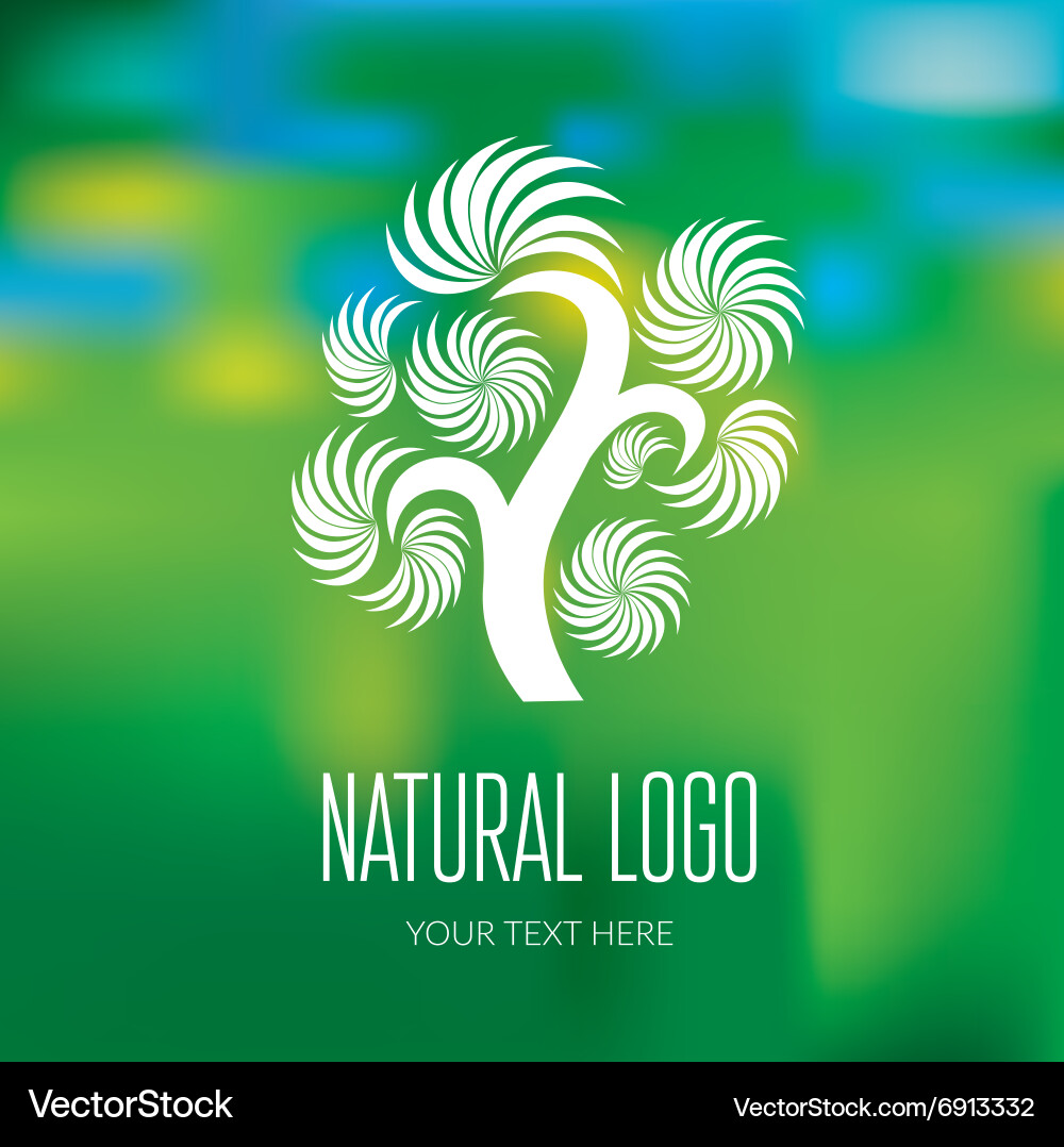 Natiral logo 07 Royalty Free Vector Image - VectorStock