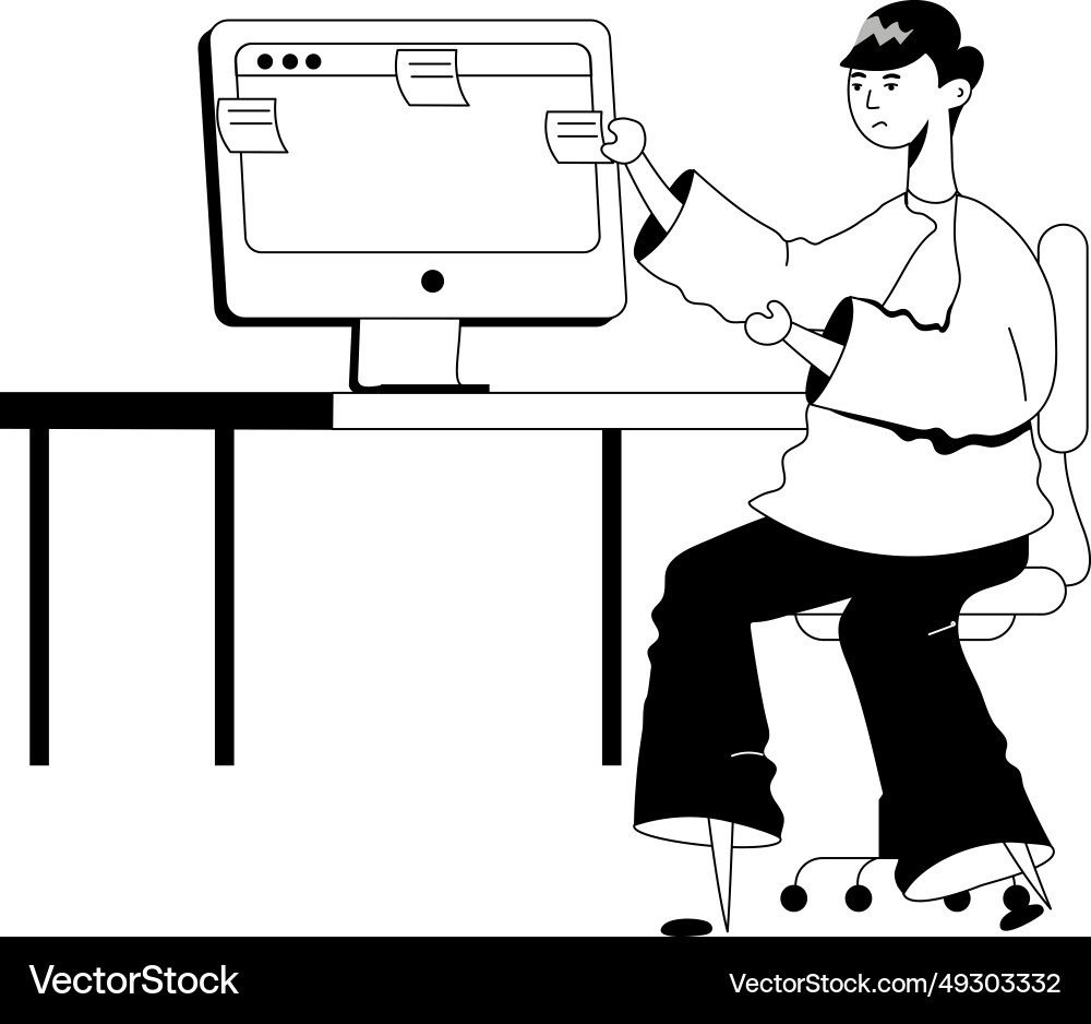 Reminder notes Royalty Free Vector Image - VectorStock