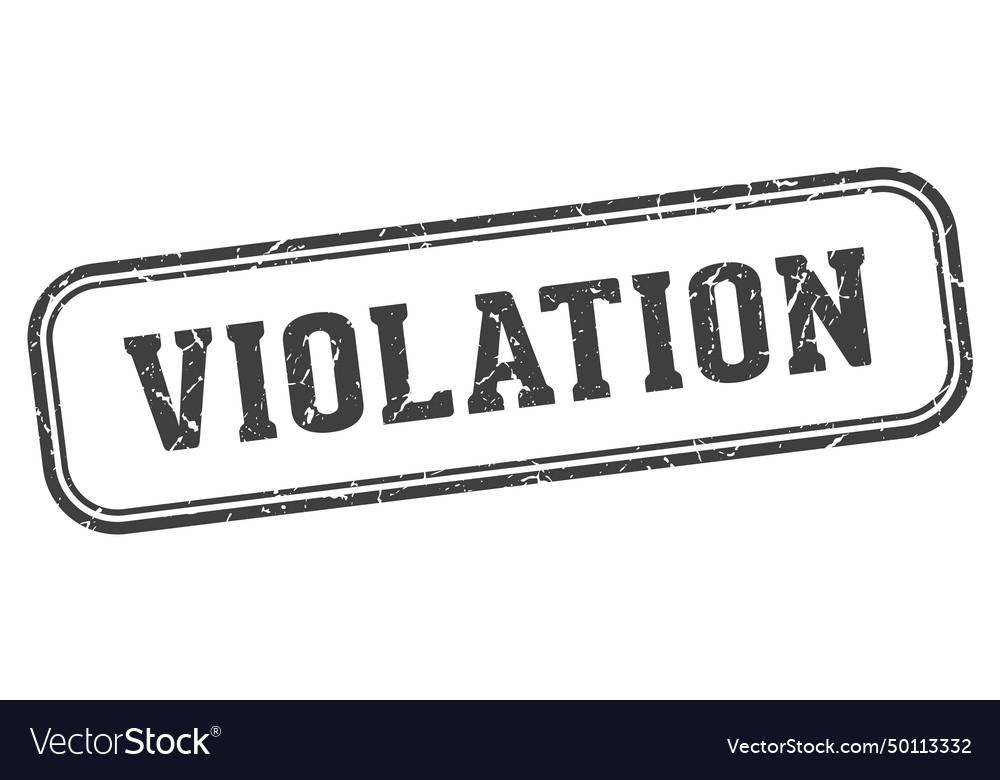 Violation stamp rectangular Royalty Free Vector Image Violation stamp rectangular Royalty Free Vector Image
