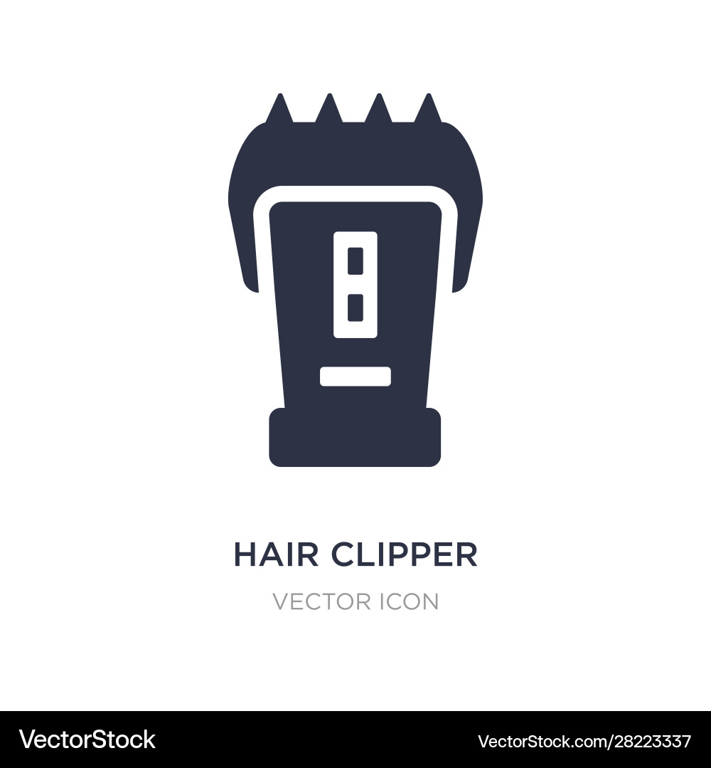 Hair clipper icon on white background simple Vector Image