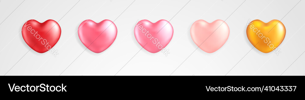 Realistic of shiny gloss red Royalty Free Vector Image