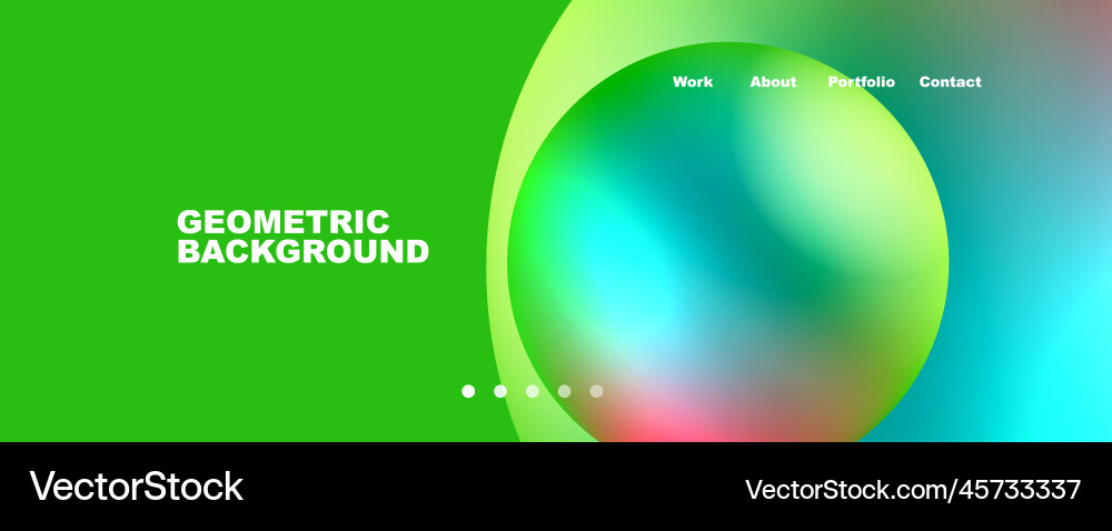 Round shapes and circles geometric abstract Vector Image