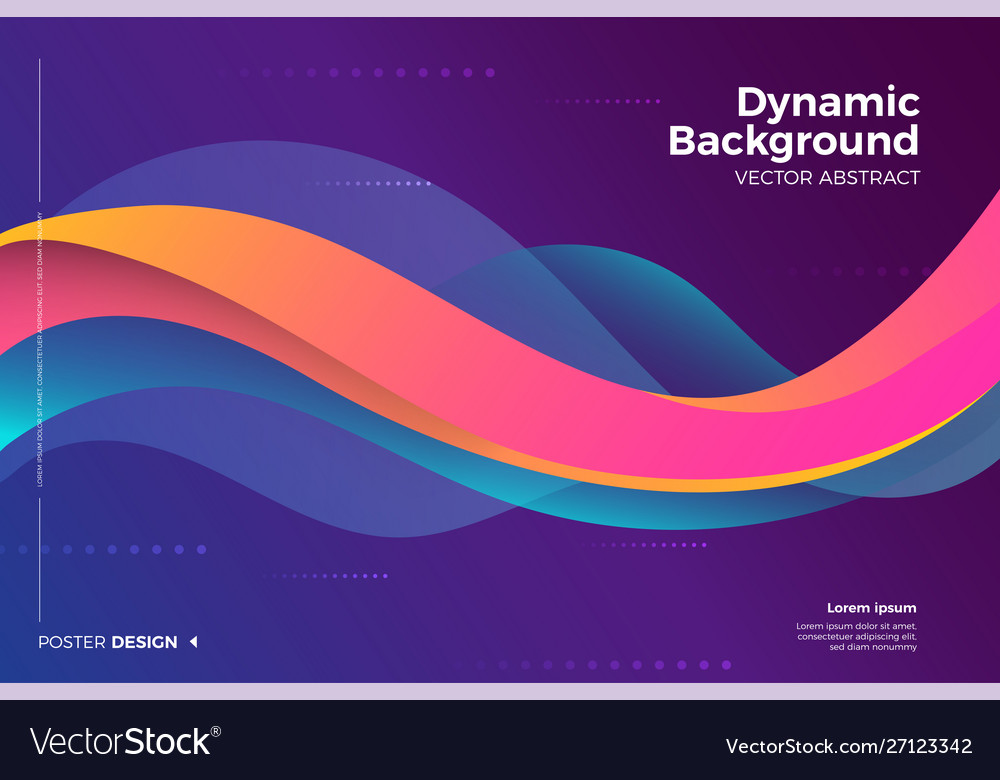 Abstract dynamic background Royalty Free Vector Image