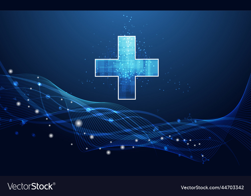 Abstract health science consist health plus Vector Image Abstract health science consist health plus Vector Image
