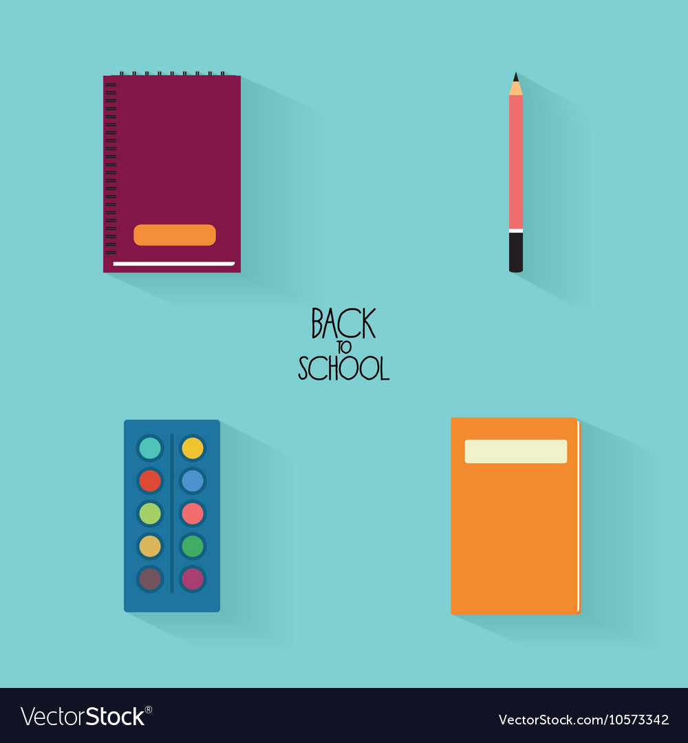 Abstract school objects Royalty Free Vector Image