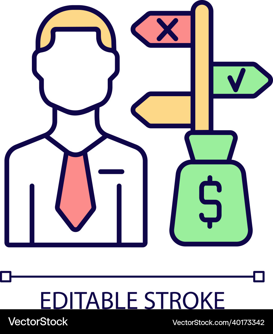 Asset manager rgb color icon Royalty Free Vector Image