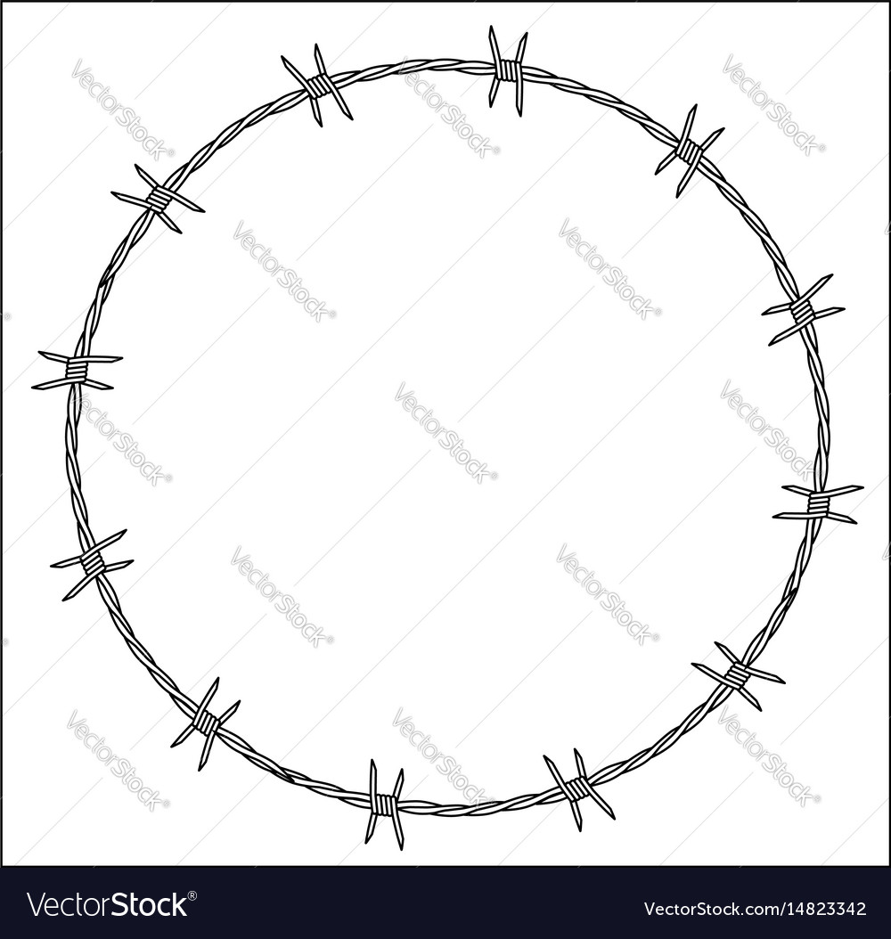 Barbed wire Royalty Free Vector Image - VectorStock