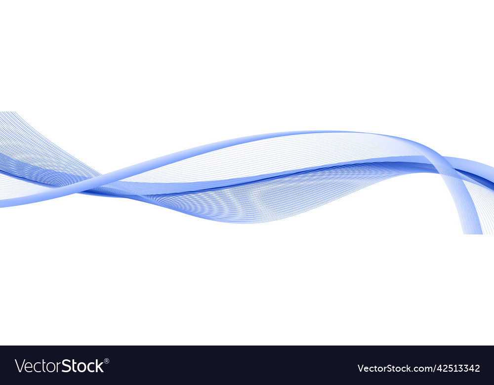 Blue teal wave swirl swoosh flowing sea water air Vector Image