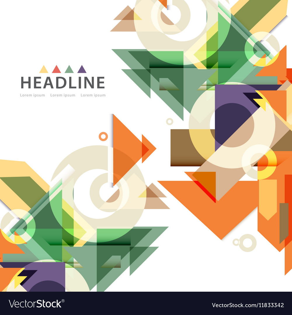 Brochure header layout Royalty Free Vector Image