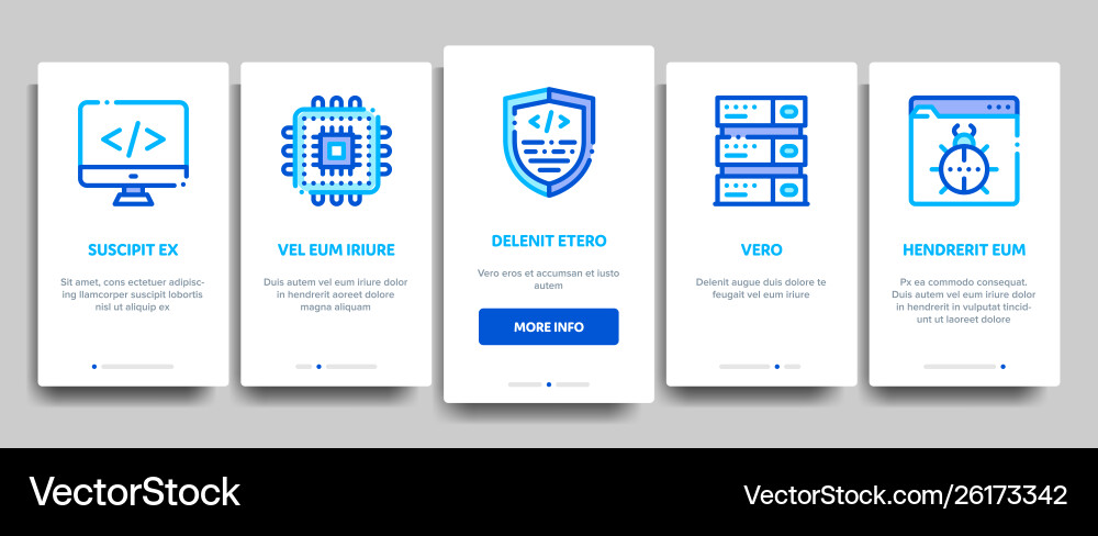 Coding system onboarding Royalty Free Vector Image