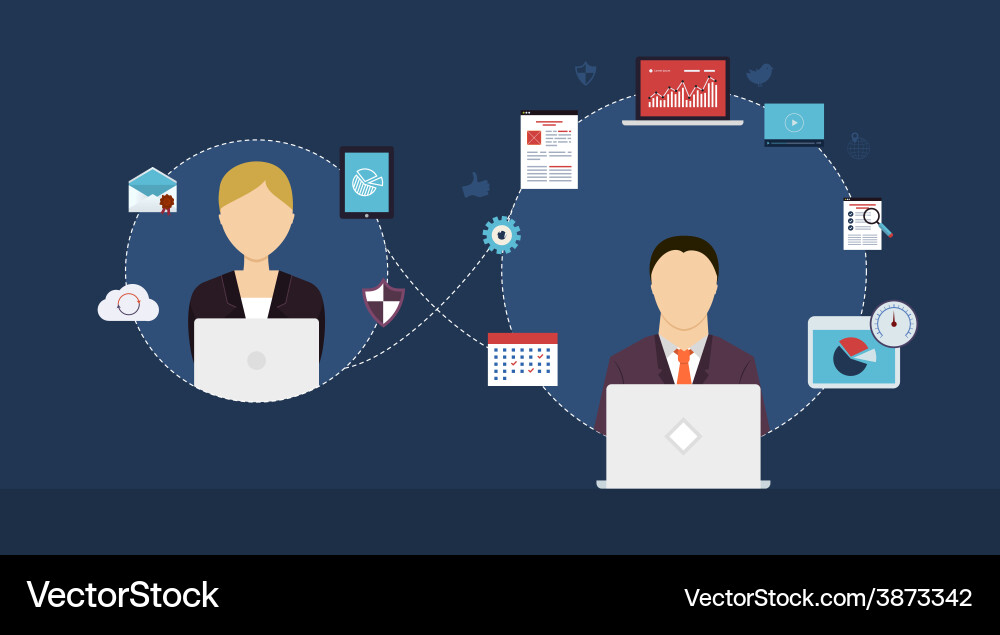Concept of consulting services Royalty Free Vector Image
