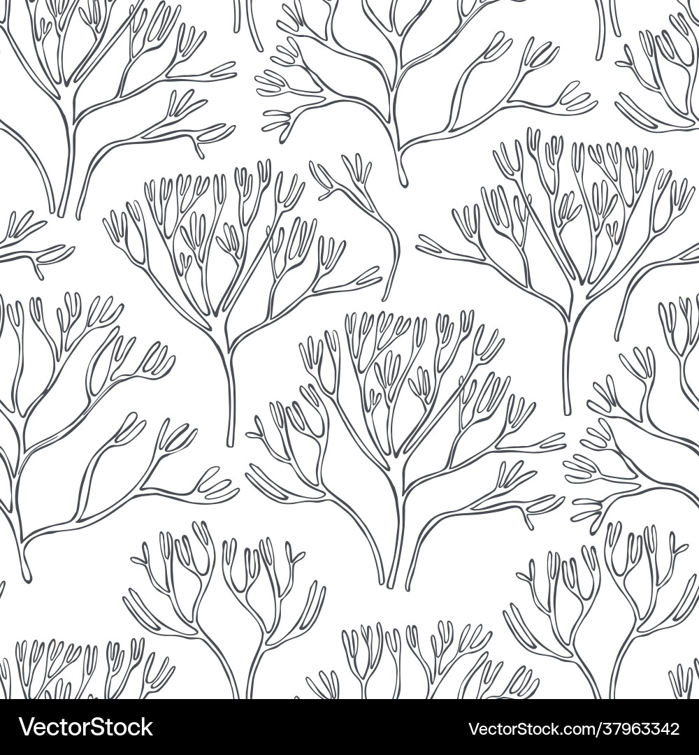 Edible algae pattern Royalty Free Vector Image